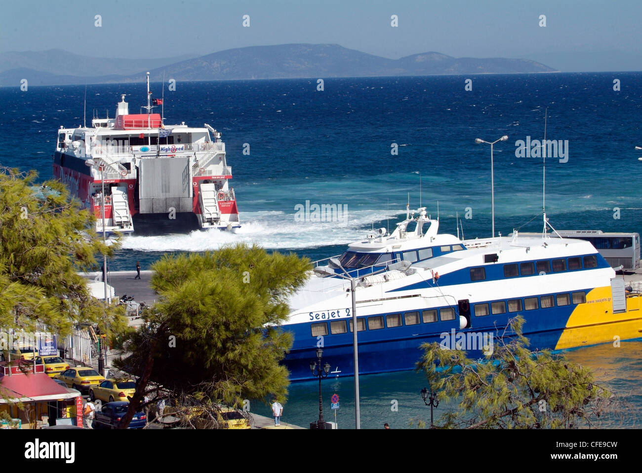 GREECE Athens East Coast Rafina Port High speed catamaran ferries to ...