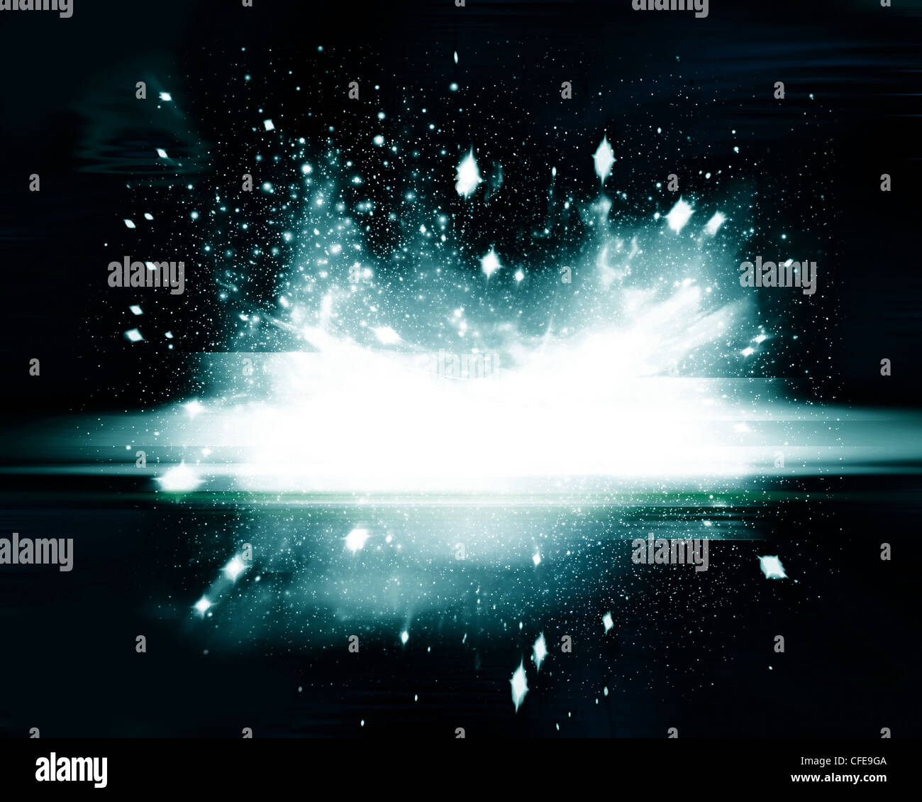 yellow abstract background with explosion of light Stock Photo - Alamy