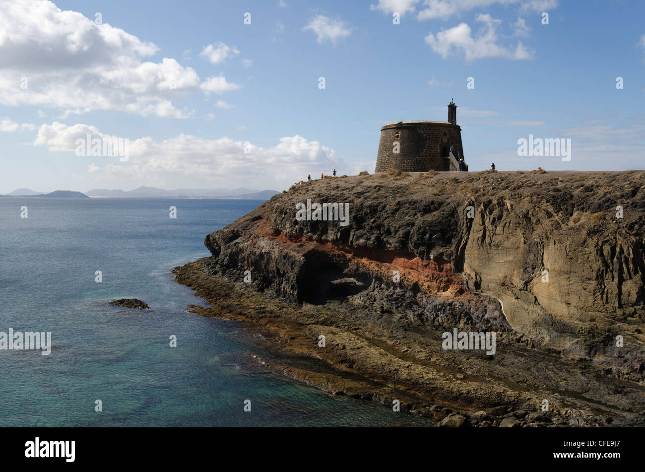 Castillo de Las Coloradas at Punta del Aguila, Lanzarote, Canary ...