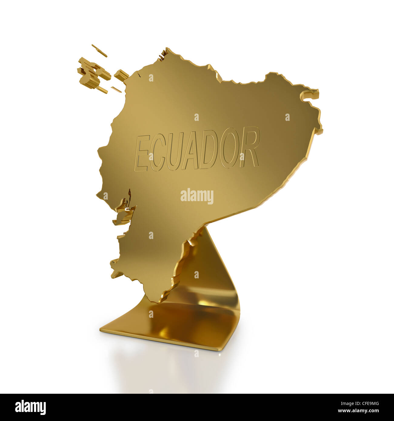 Ecuador gold map hi-res stock photography and images - Alamy