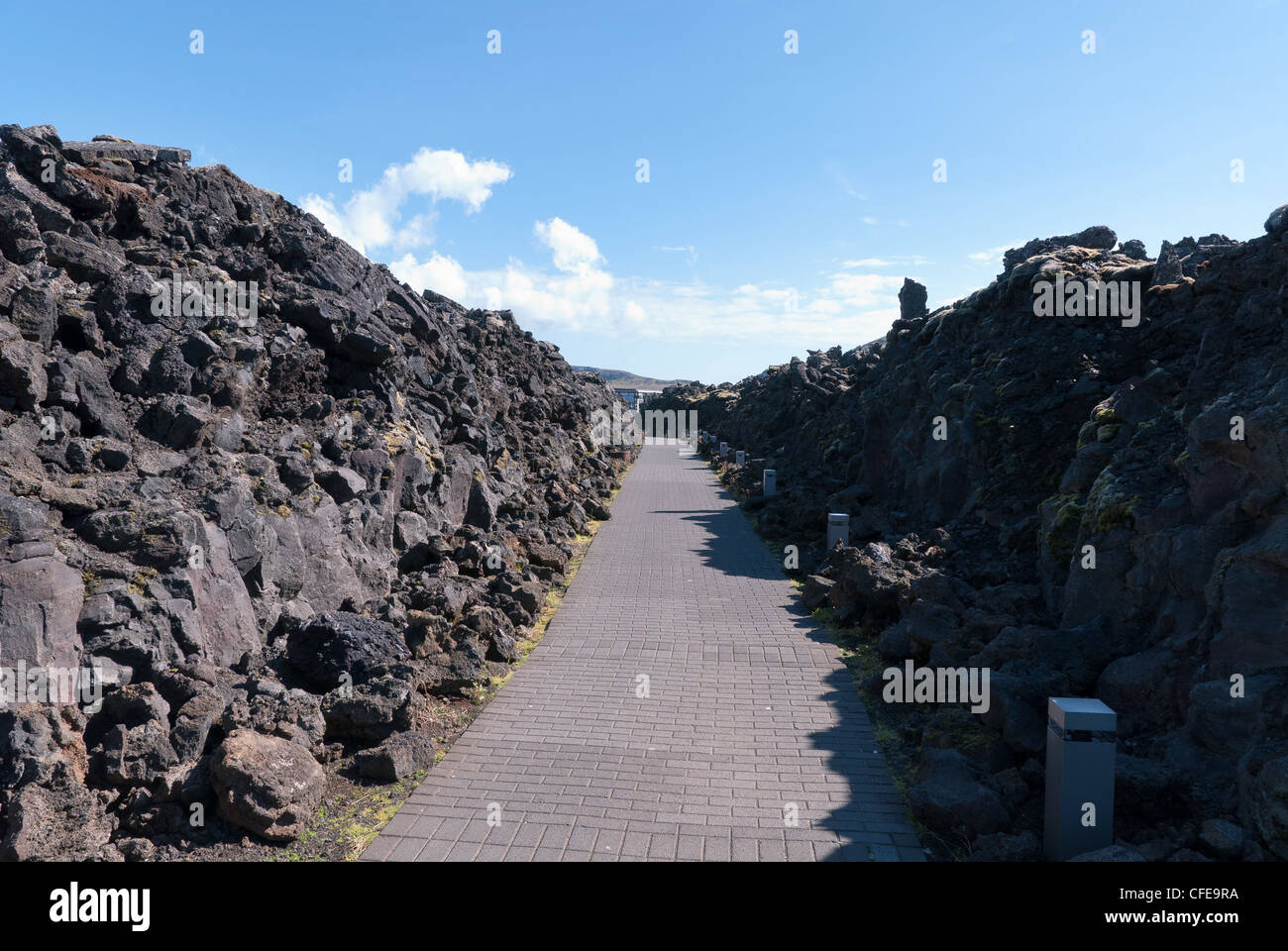 road surrounded by basalt at the Blue Lagoon in Iceland Stock Photo - Alamy