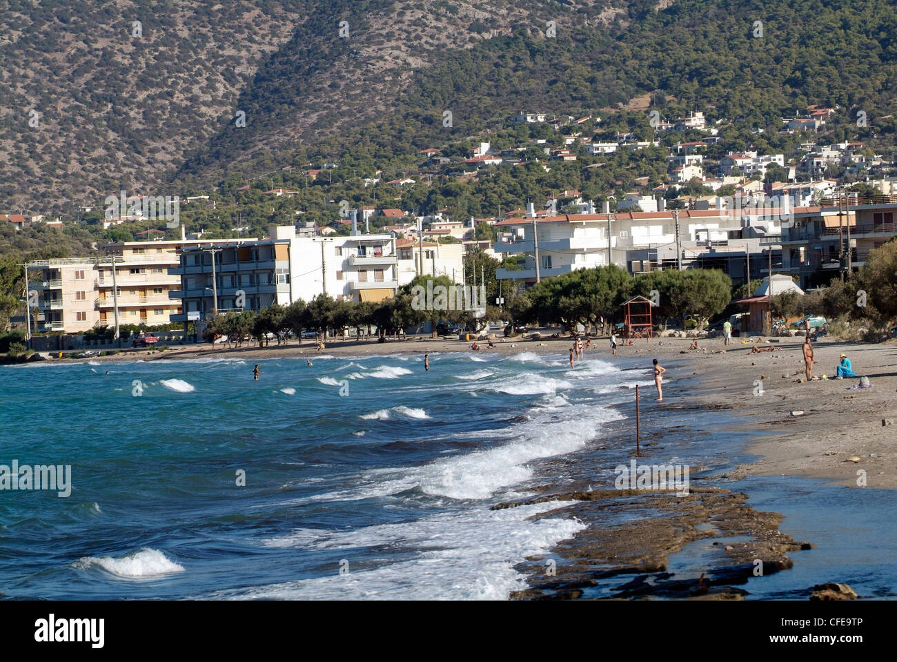 GREECE Athens East Coast Porto Rafti beach Stock Photo - Alamy