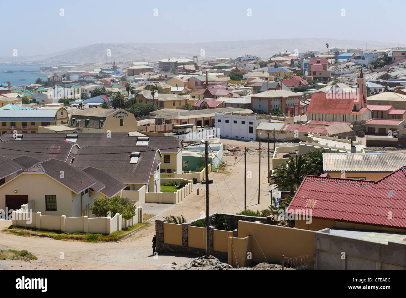 Overview of Luderitz town, Namibia Stock Photo - Alamy