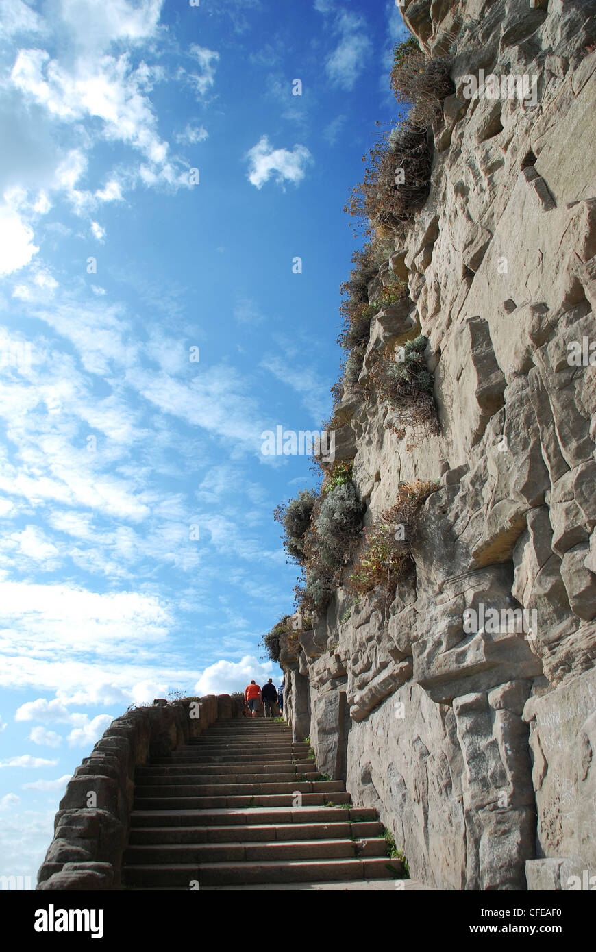 Steps in the cliff hi-res stock photography and images - Alamy
