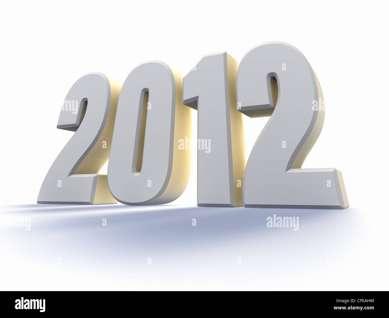 3d illustration year 2012 hi-res stock photography and images - Alamy