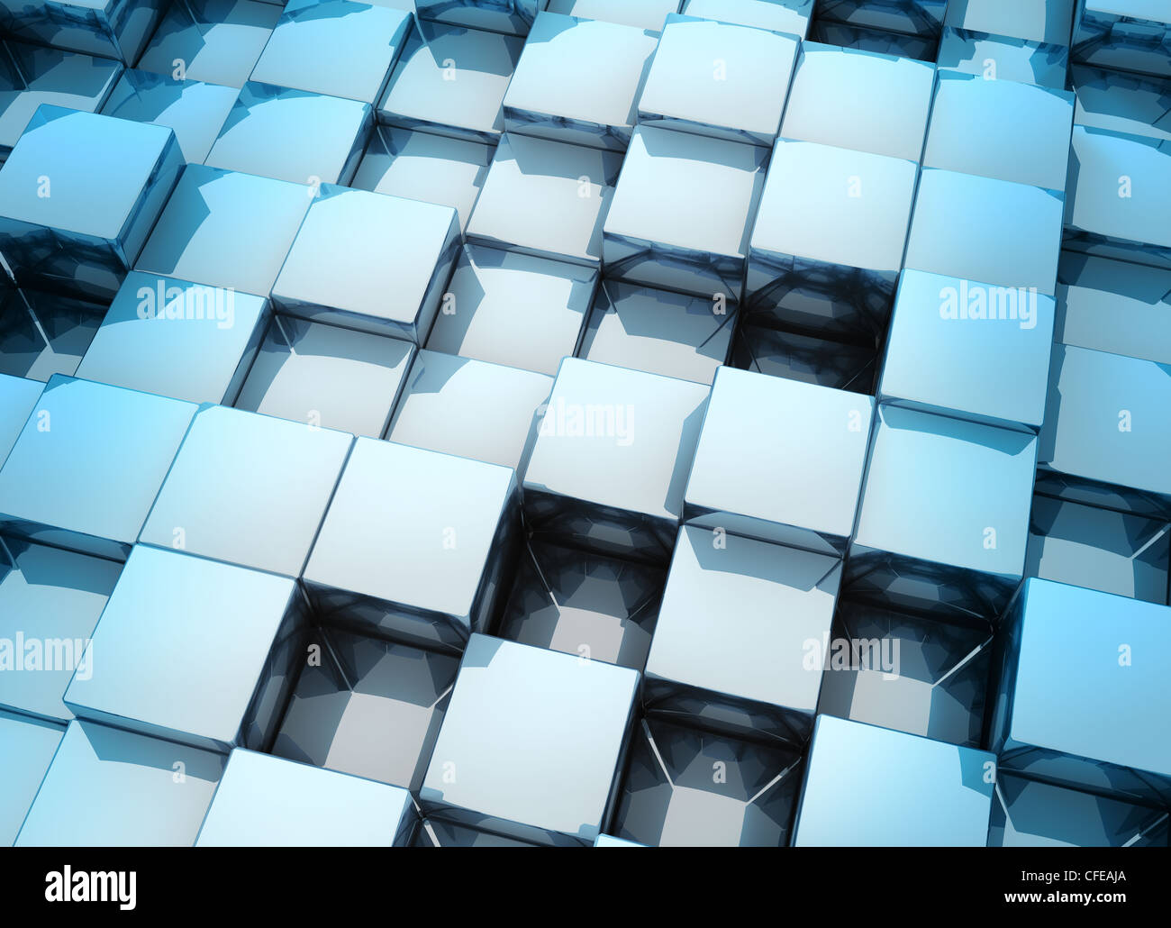 Small metallic cubes, modern abstract background, 3d render Stock Photo ...