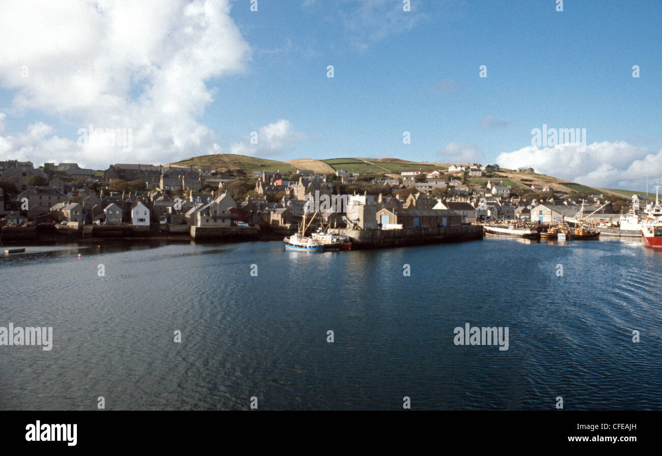 Stromness Harbour, Ornkey Stock Photo - Alamy