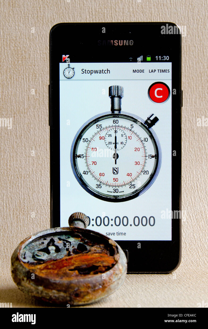 Clock old new hi-res stock photography and images - Alamy