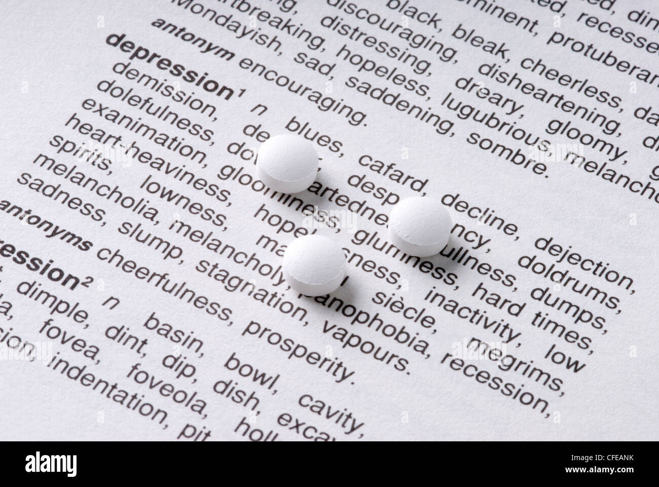Generic image of Citalopram tablets. Prescribed as an antidepressant ...