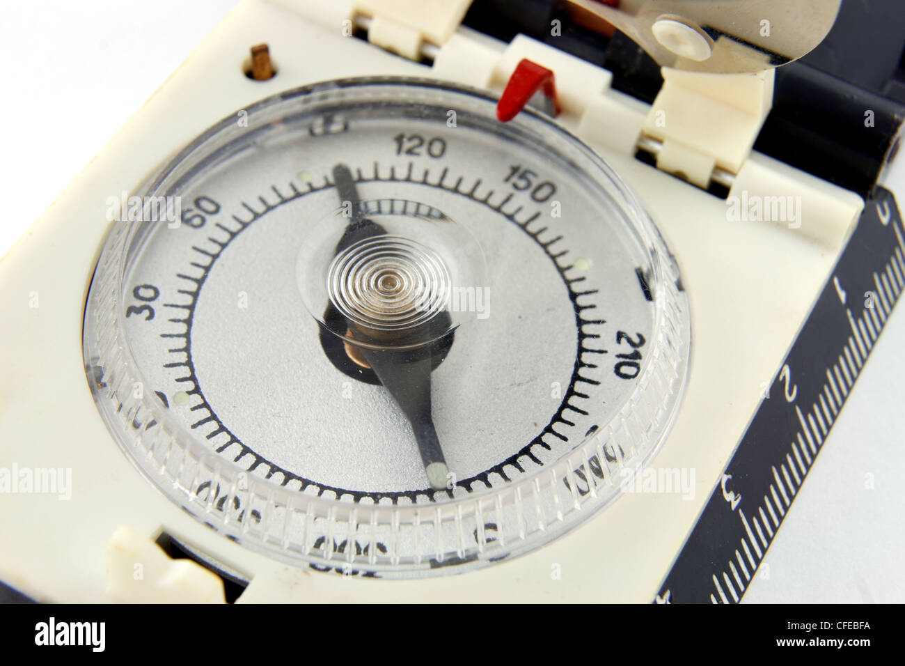 tourist compass on a white background Stock Photo - Alamy