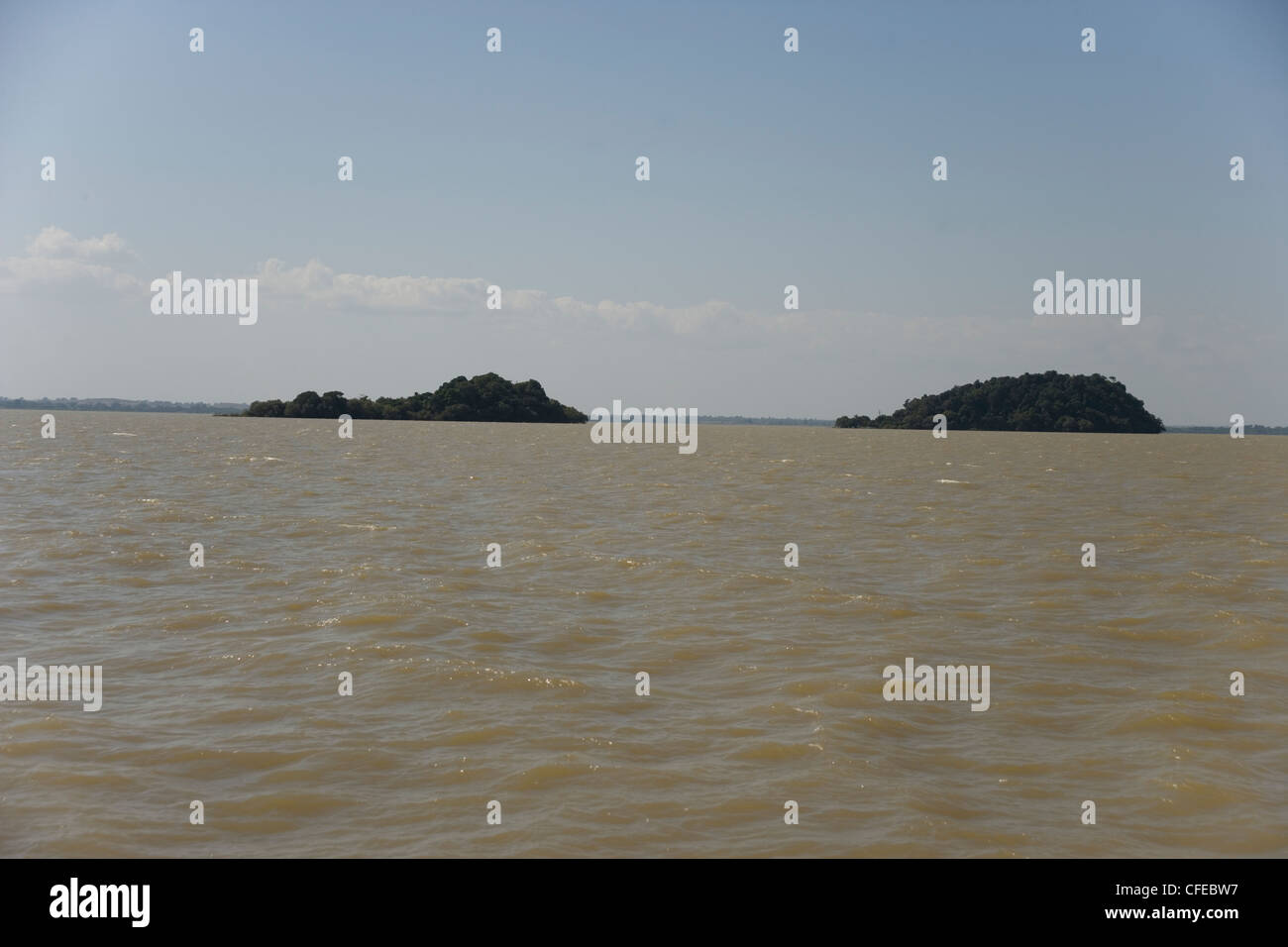 Crossing Lake Tana by boat near Bahir Dar in Ethiopia Stock Photo - Alamy