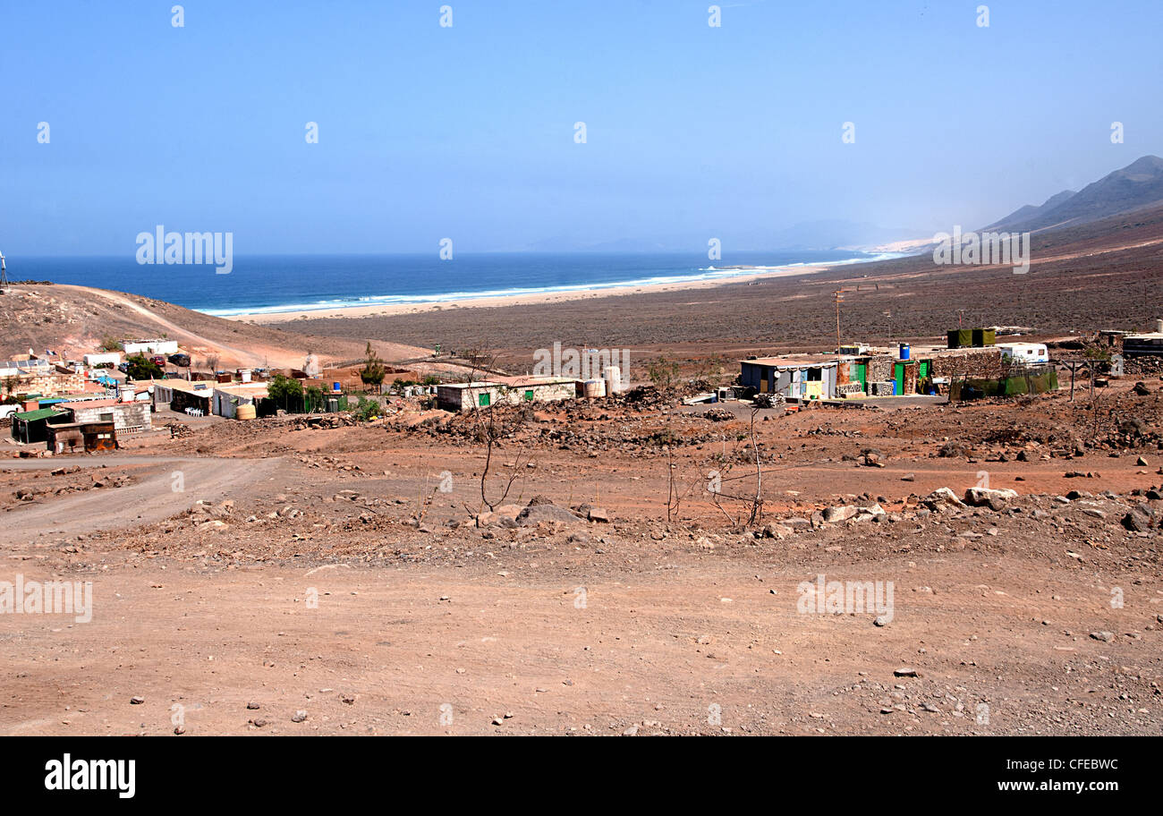 fuerteventura cofete approaching cofete village Stock Photo - Alamy