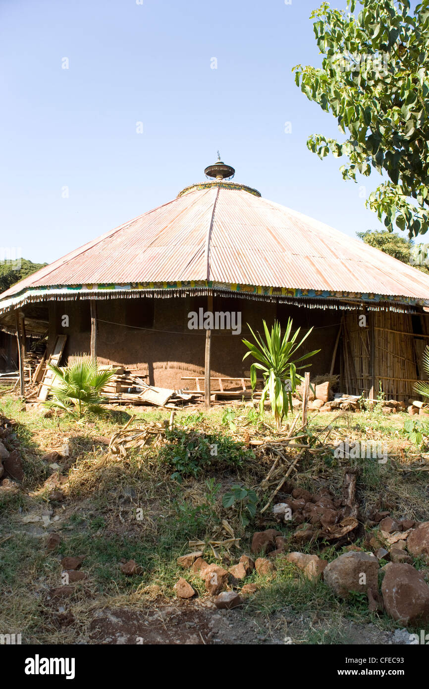 Ura Kidane Meret monastery and church by Lake Tana on the Zege ...