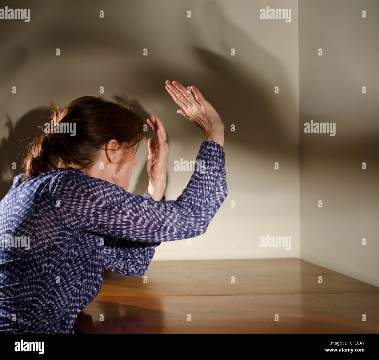 Women being hit hi-res stock photography and images - Alamy