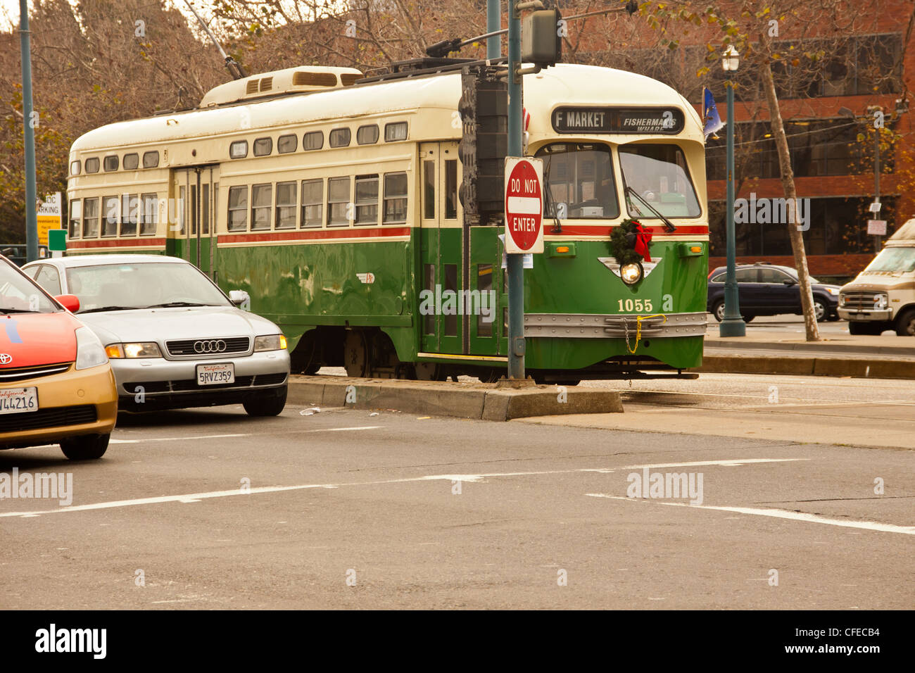 Vintage electric trolley bus hi-res stock photography and images - Alamy