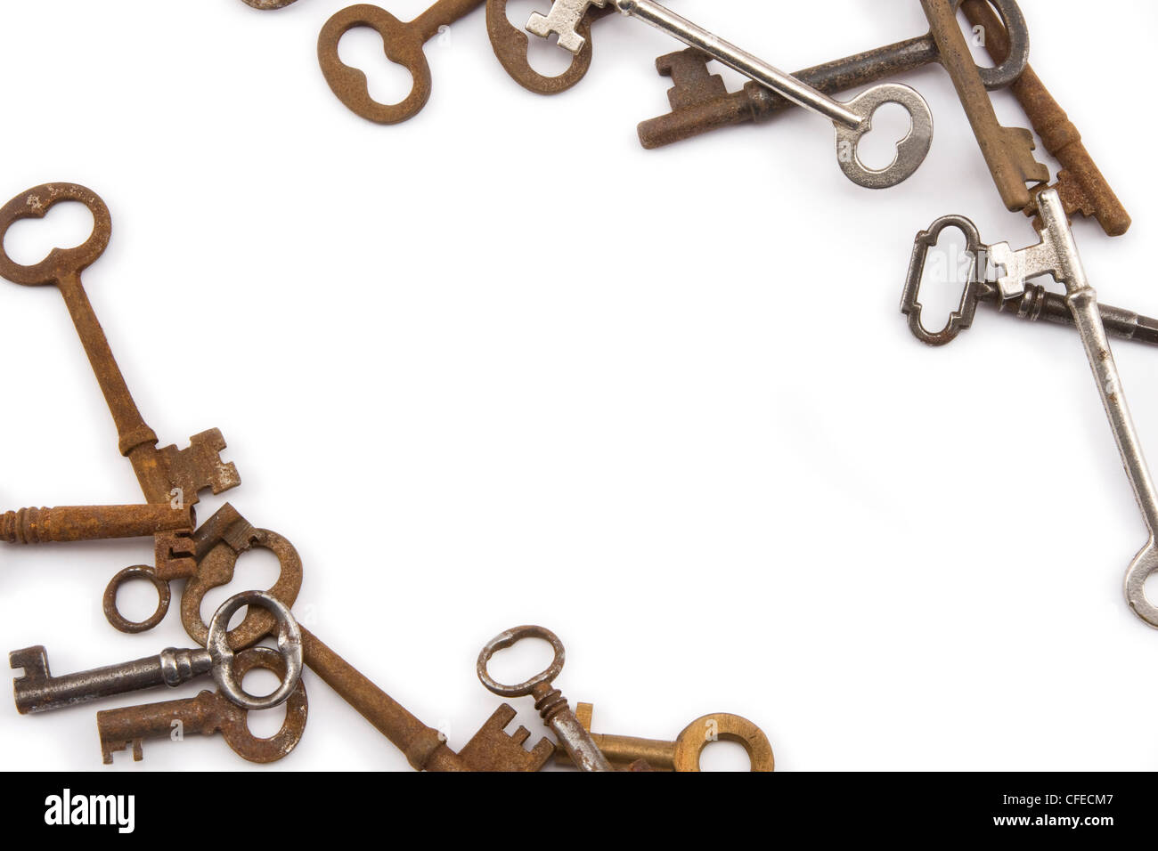 Old skeleton keys hi-res stock photography and images - Alamy