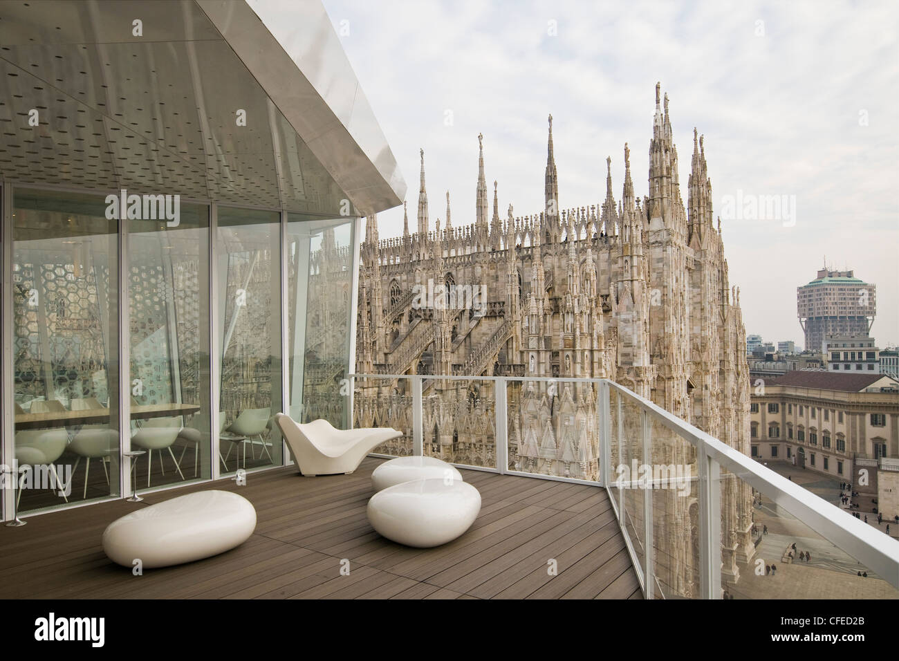 The Cube, Milan, Italy Stock Photo - Alamy