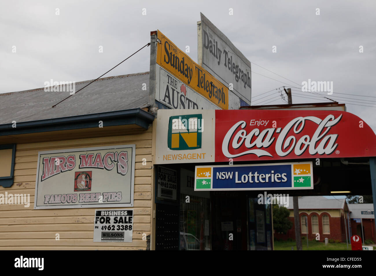 Newspaper shop in New South Wales, Australia Stock Photo - Alamy