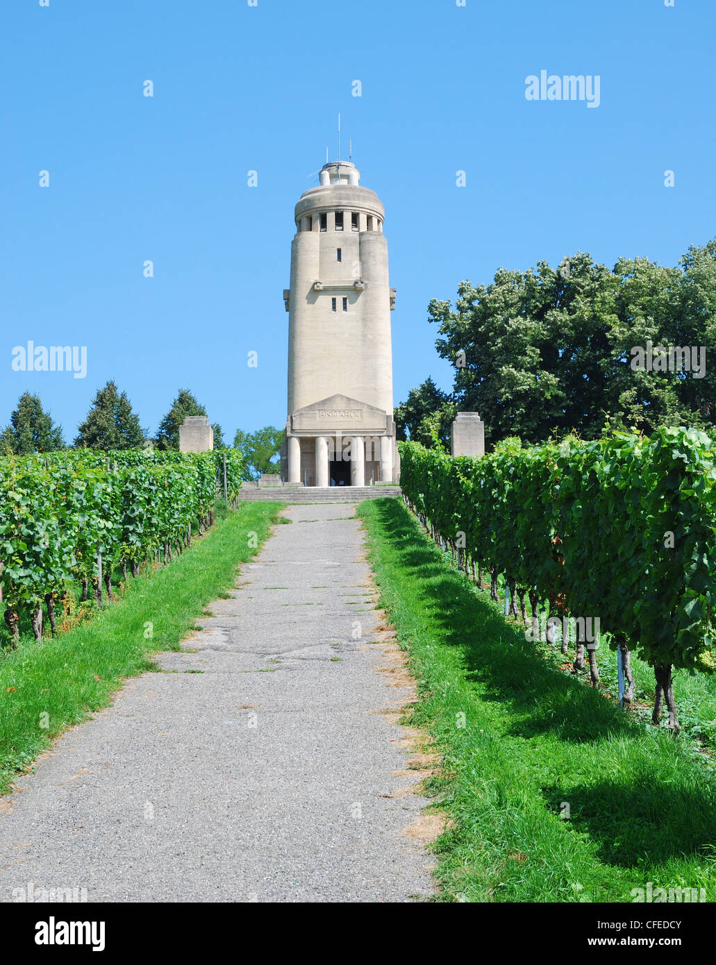 Vineyard and bismarck tower hi-res stock photography and images - Alamy