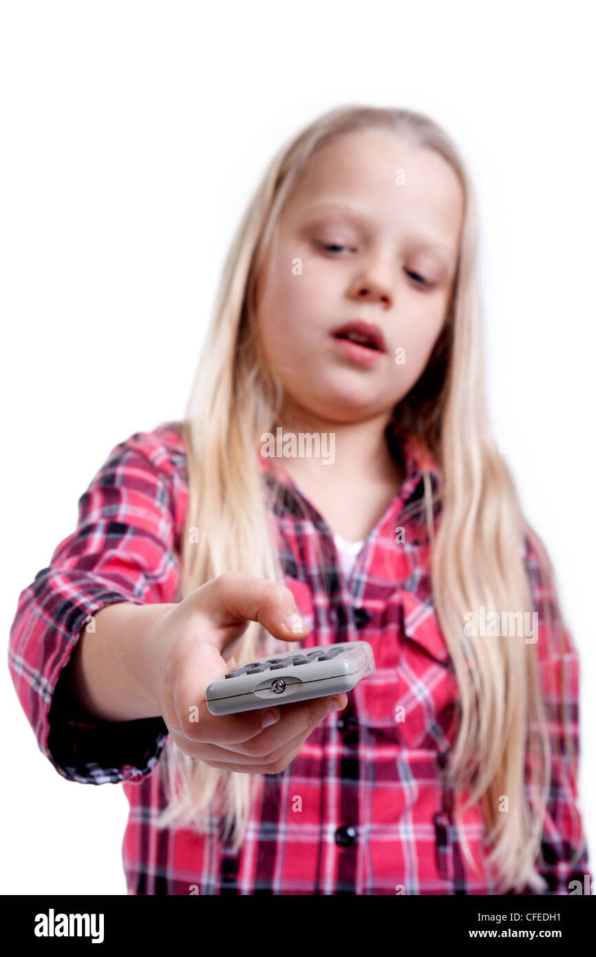 Isolated tv with remote hi-res stock photography and images - Alamy