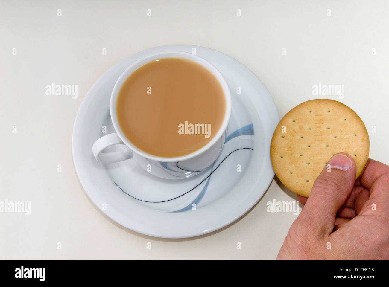 Time for tea. A nice cup of tea ready and waiting to refresh it just ...