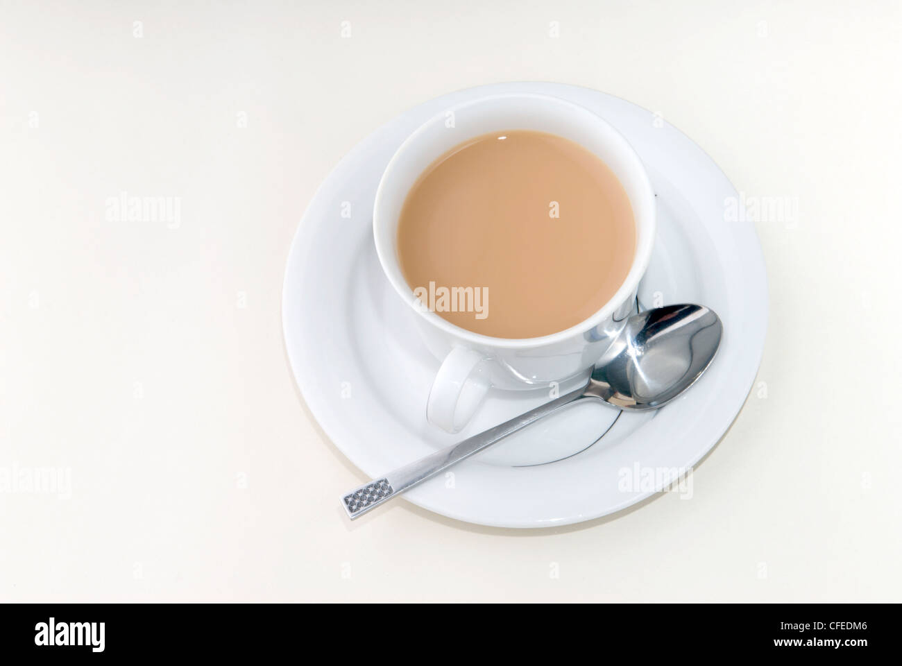 Time for tea. A nice cup of tea ready and waiting to refresh Stock ...