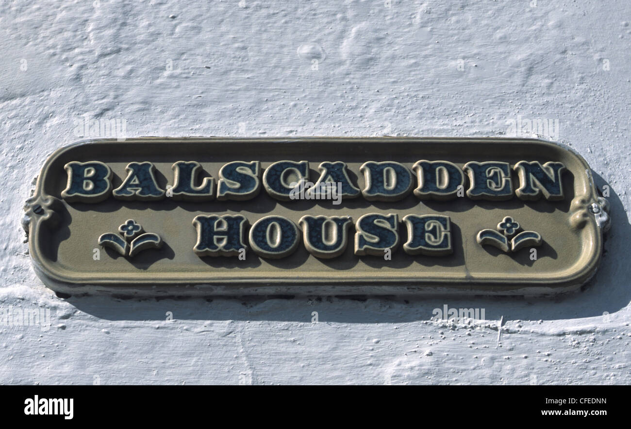 House name sign, Howth, Dublin, Ireland Stock Photo - Alamy
