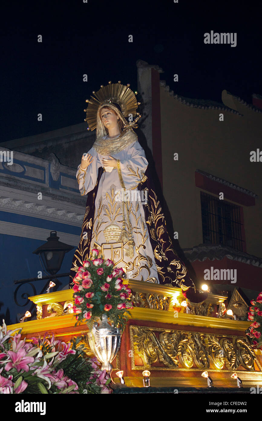 Mary the Virgin Procession in Antigua Guatemala Stock Photo - Alamy