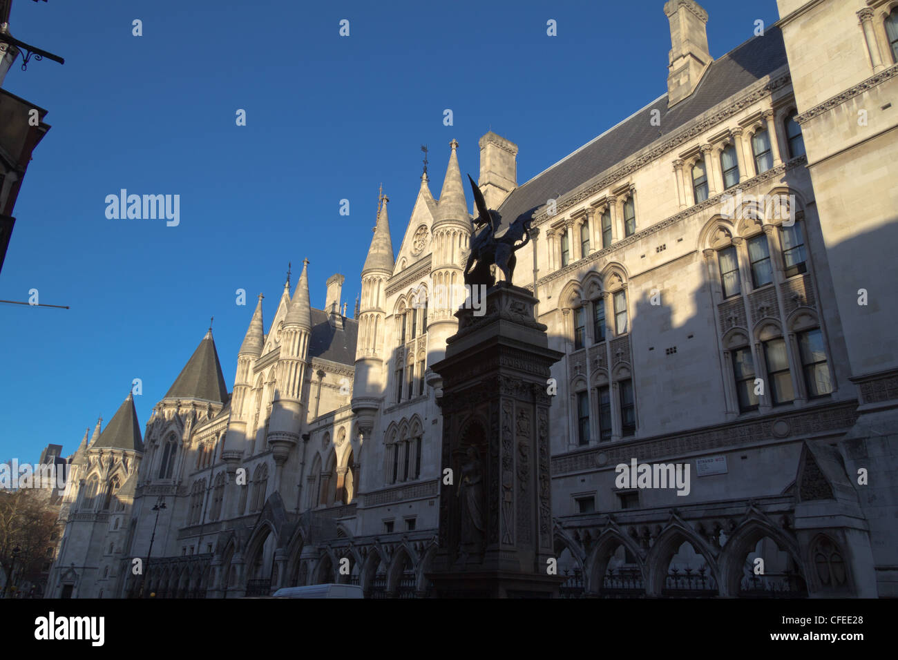 Royal Courts of Justice building, London, UK Stock Photo - Alamy
