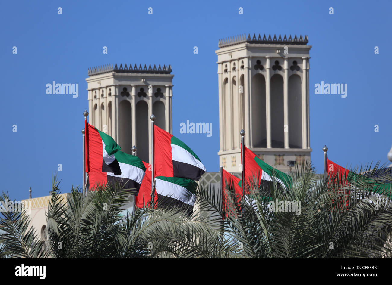 Flags of the United Arab Emirates Stock Photo - Alamy