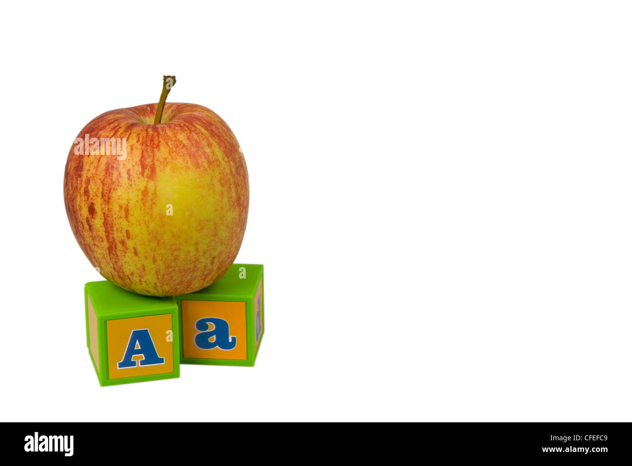 Alphabet a apple hi-res stock photography and images - Alamy