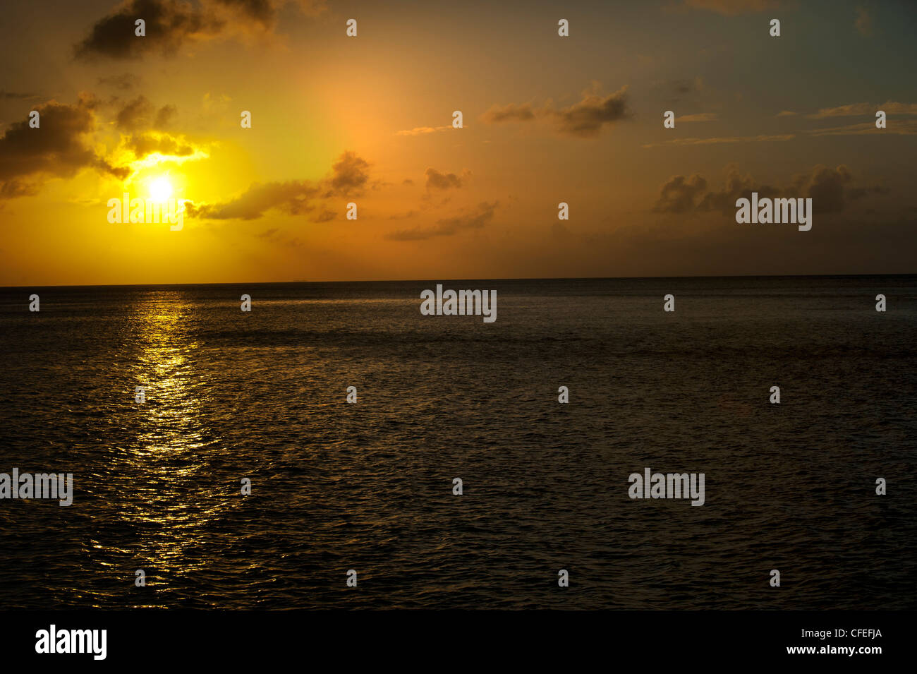 Dramatic Sunset in Grand Case Saint Martin (French Saint-Martin; Dutch ...