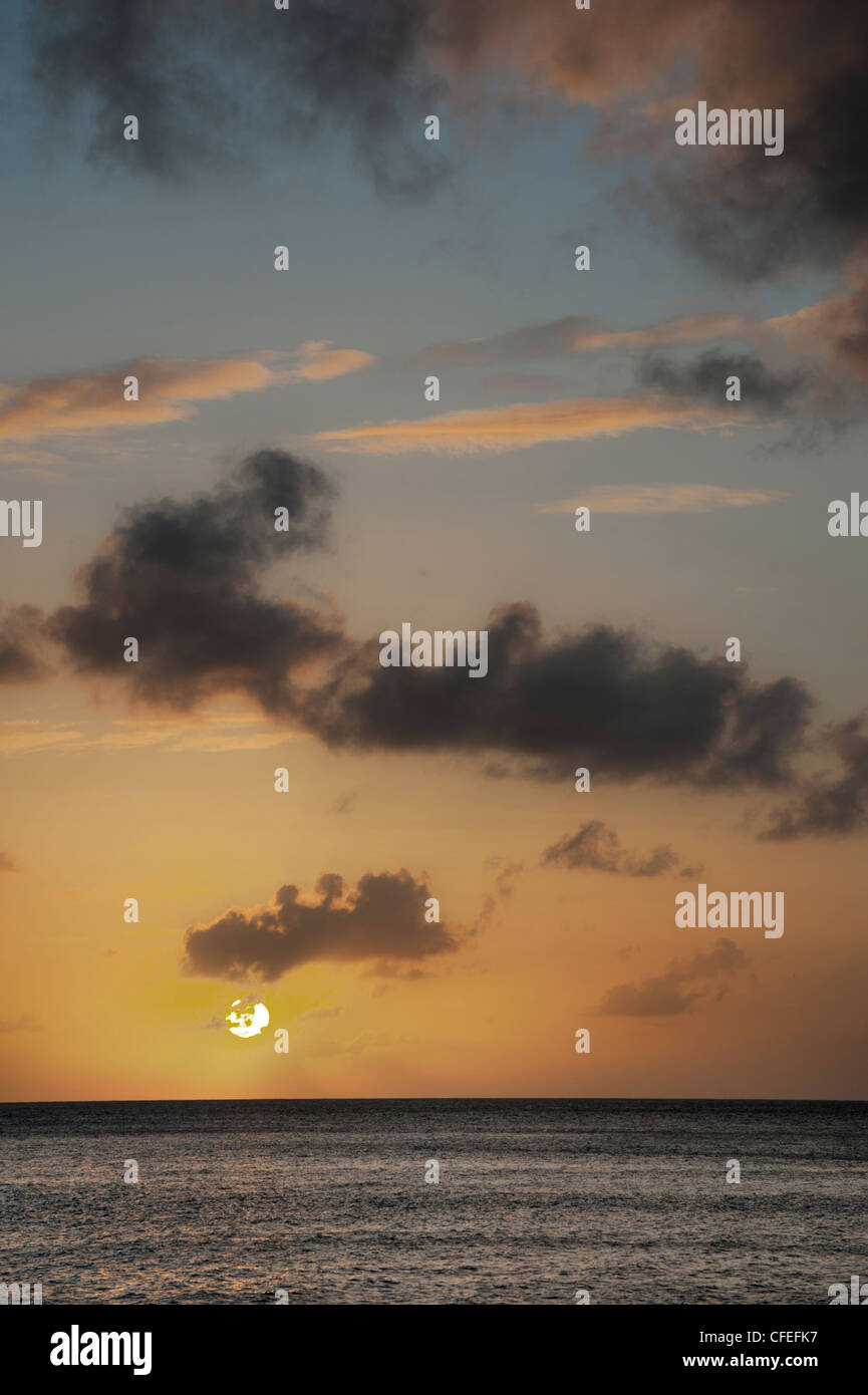 Dramatic Sunset in Grand Case, Saint Martin (French Saint-Martin; Dutch ...