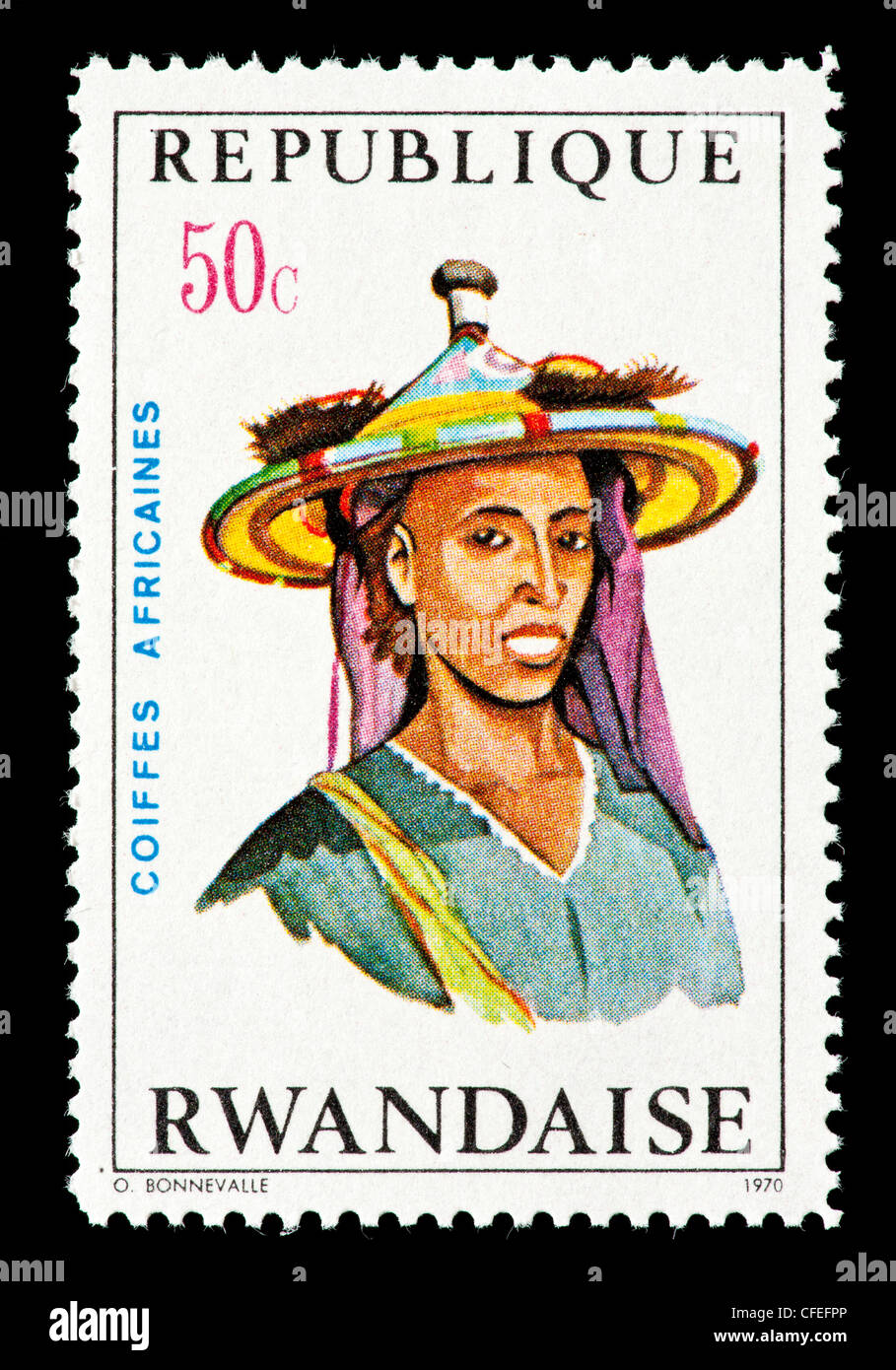 Postage Stamp From Rwanda Depicting High Resolution Stock Photography ...