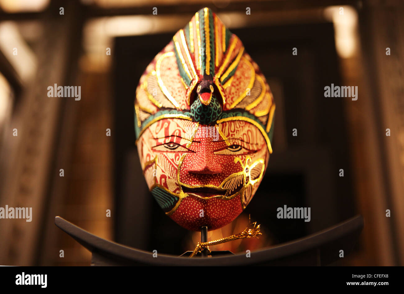 traditional crafting mask from Indonesia Stock Photo - Alamy