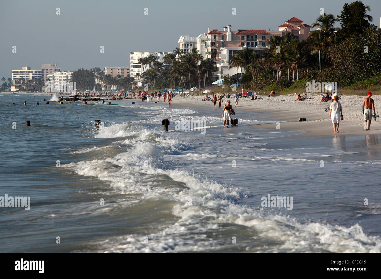 The beach in Naples, Florida Stock Photo - Alamy