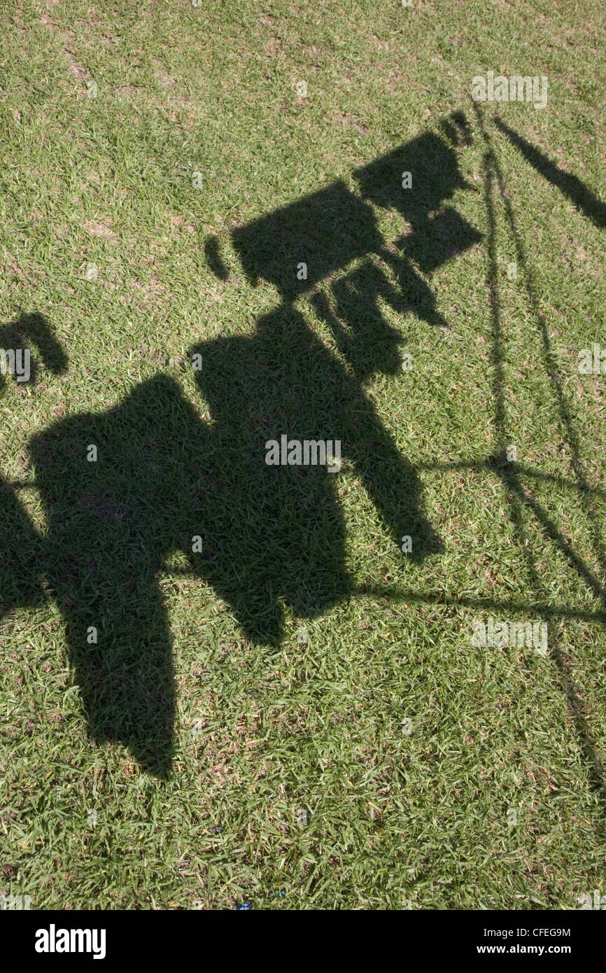 Clothes on Washing Line Shadows Stock Photo - Alamy