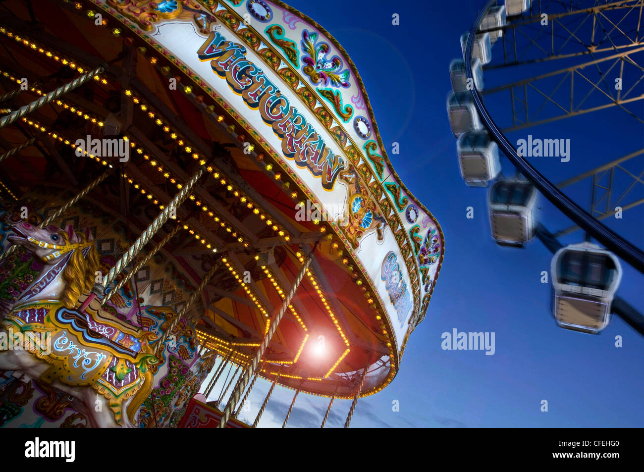 Merry go round wheel hi-res stock photography and images - Alamy