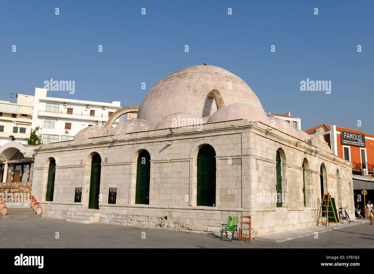 The multi domed waterfront Ottoman Mosque of the Janissaries, built in ...
