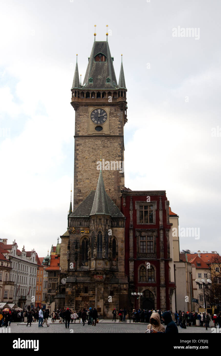 Clock Tower, Old Town Square, Prague Stock Photo - Alamy