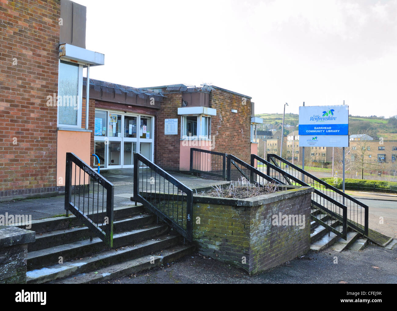 Barrhead community library in East Renfrewshire Stock Photo - Alamy