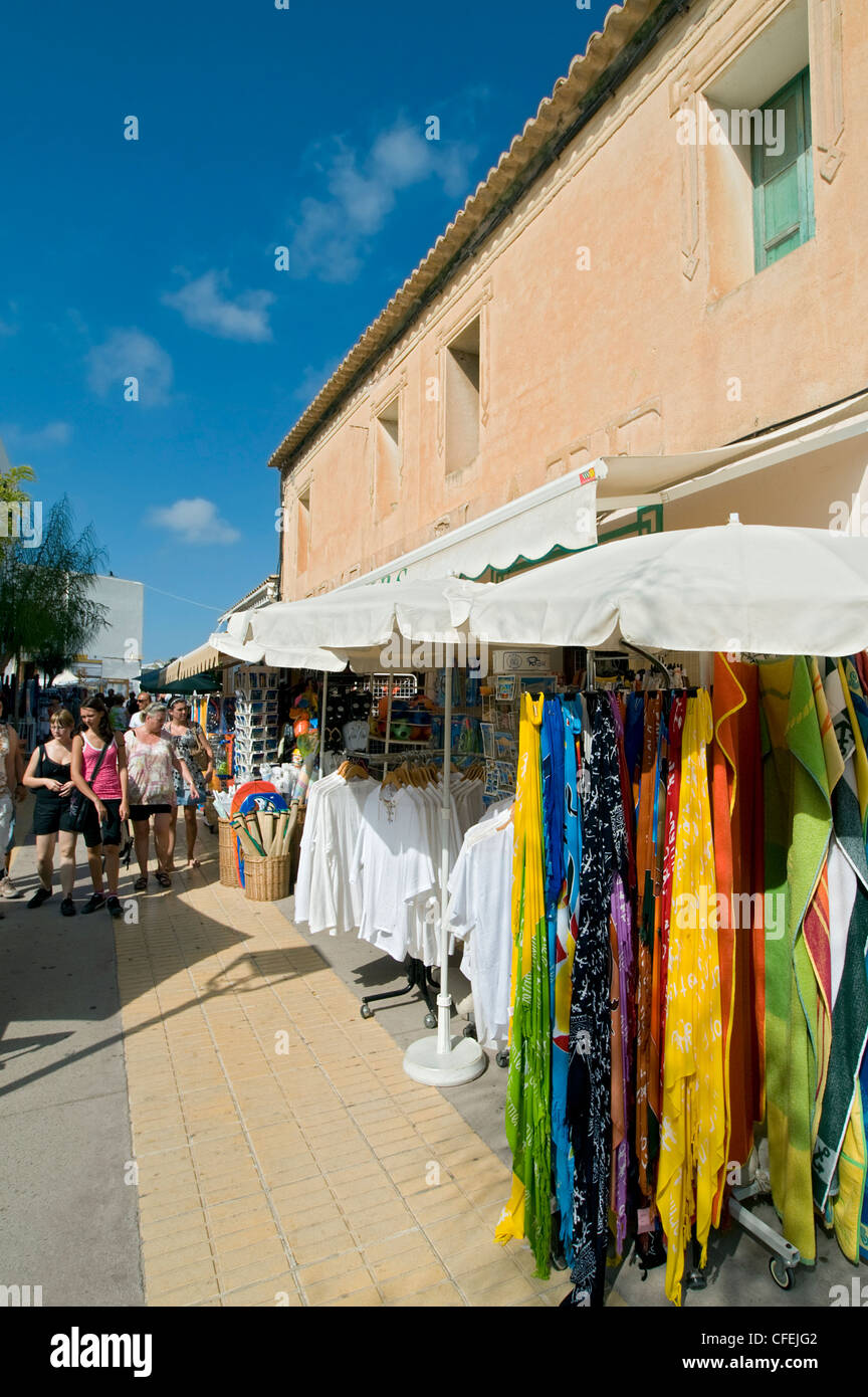 Shopping San Francisco Formentera Balearics Spain Stock Photo - Alamy