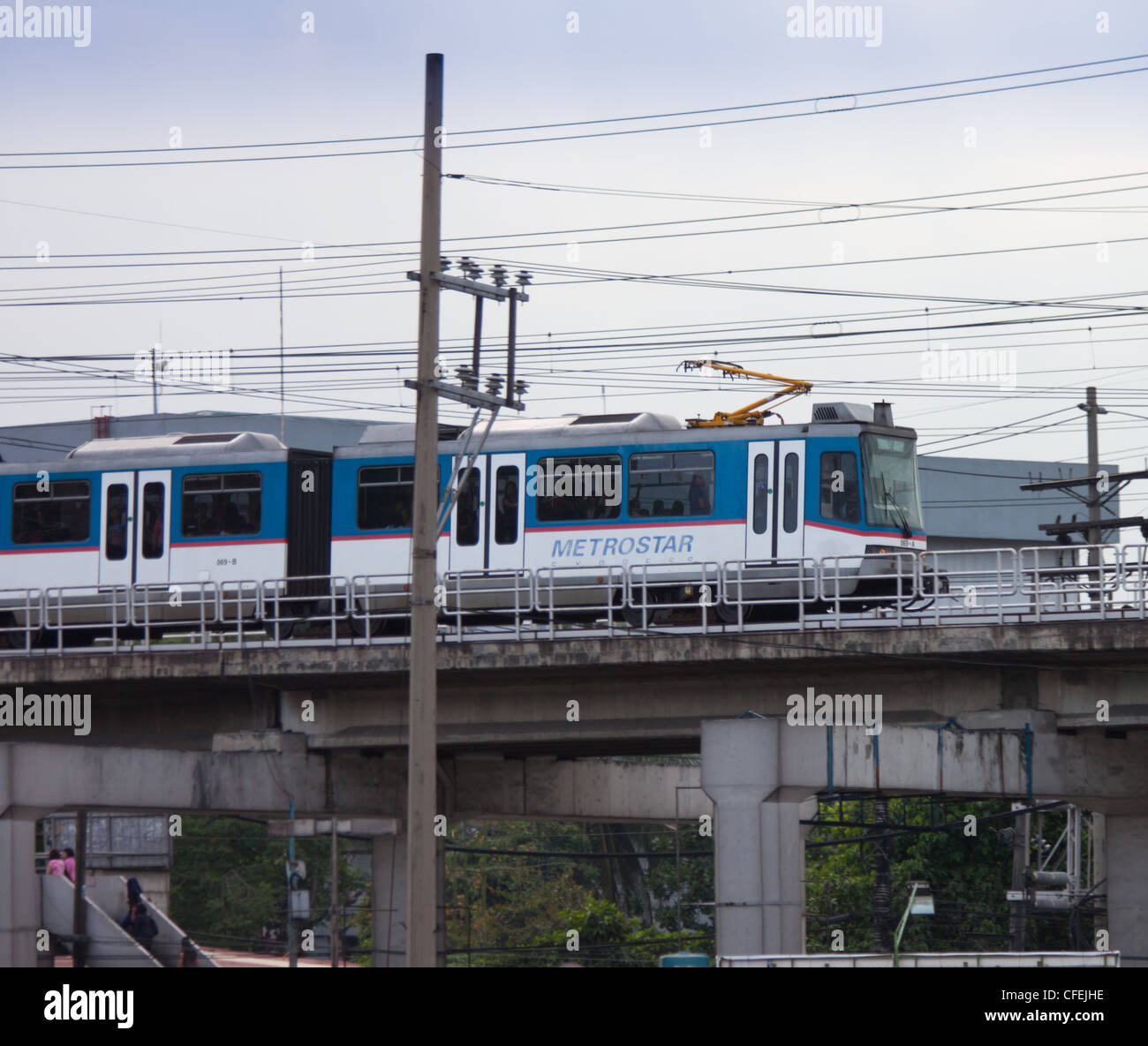 Manila Metro Rail Transit System Stock Photo - Alamy