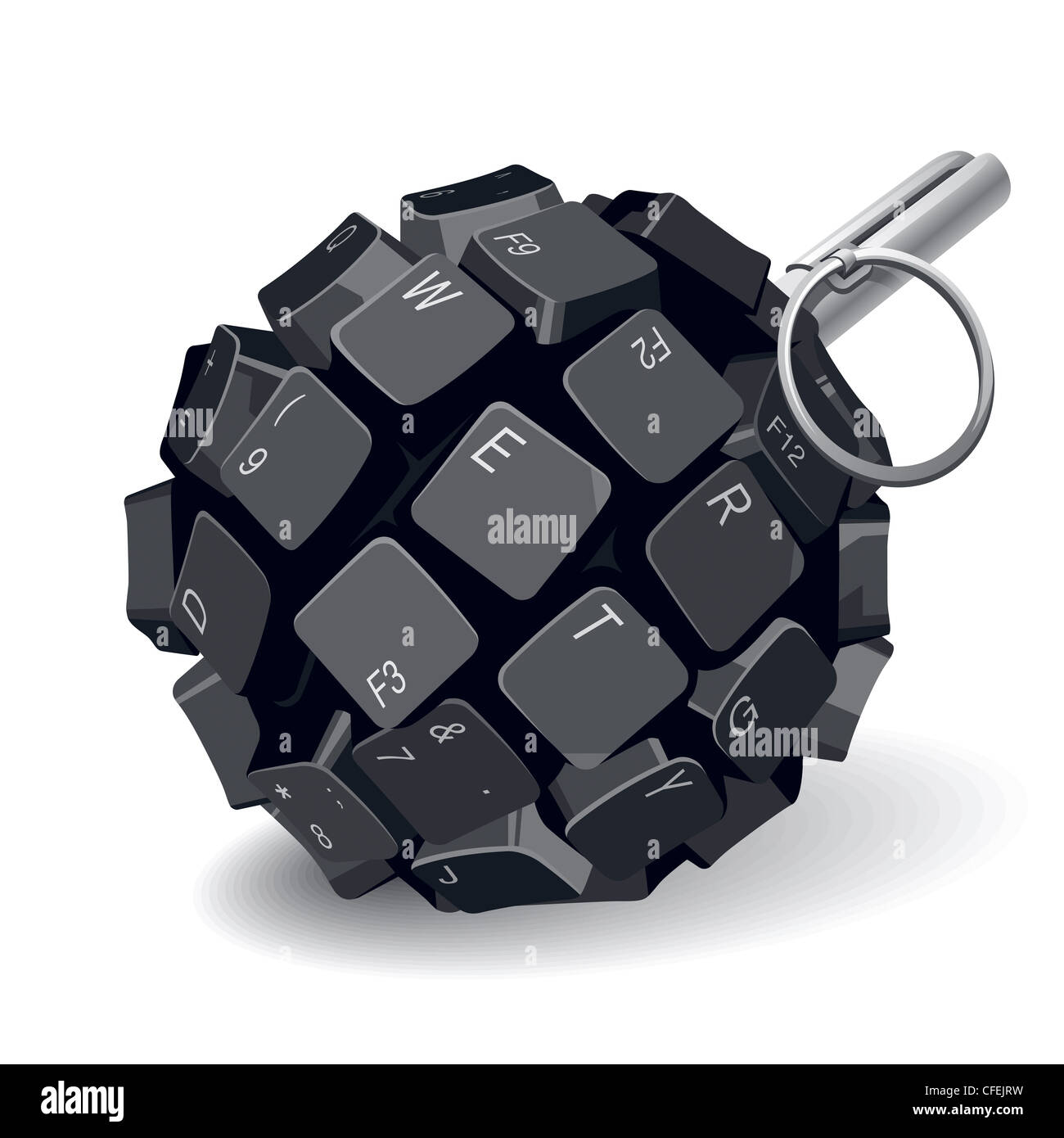 Hand grenade vector hi-res stock photography and images - Alamy