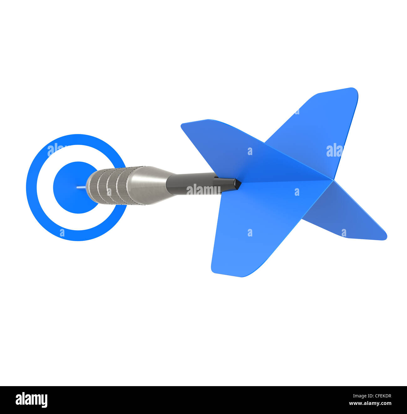 3d blue dart arrow hi-res stock photography and images - Alamy