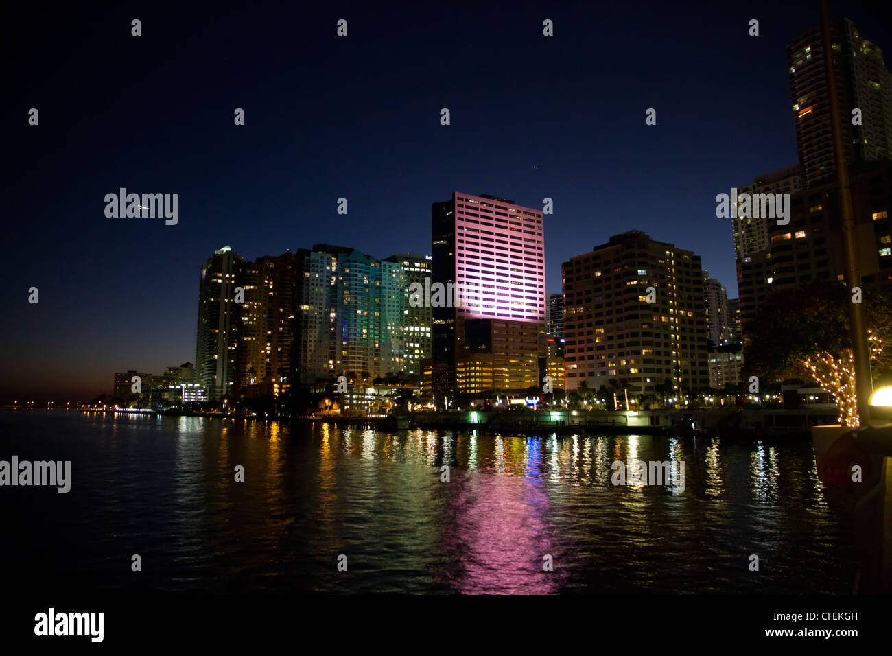 Miami night colour hi-res stock photography and images - Alamy