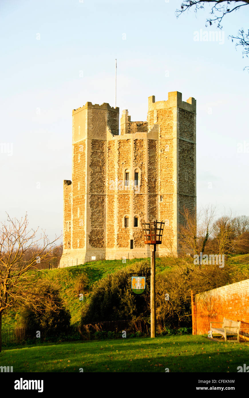 Orford castle is a castle in the village of orford hi-res stock ...