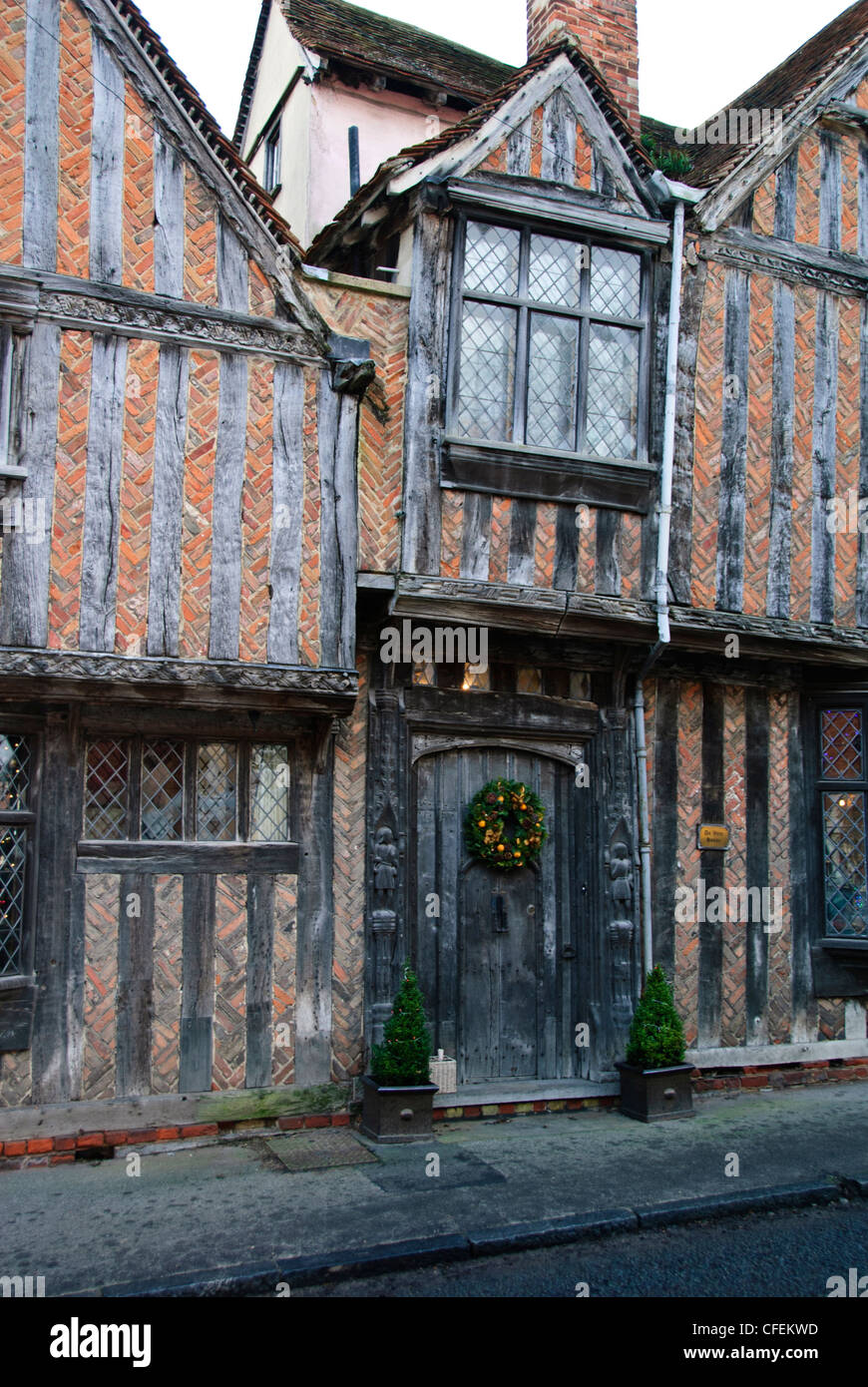 Half-timbered Medieval Cottages, Known as Black & White Houses ...