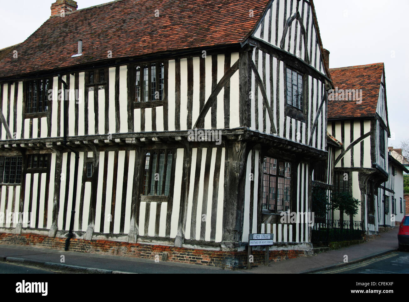 Half-timbered Medieval Cottages, Known as Black & White Houses ...