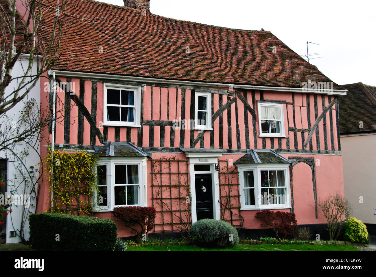 Half-timbered Medieval Cottages, Known as Black & White Houses ...